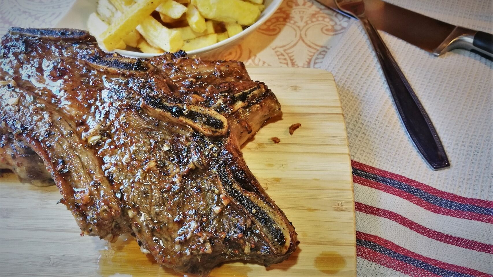 Churrasco de ternera con chimichurri casero
